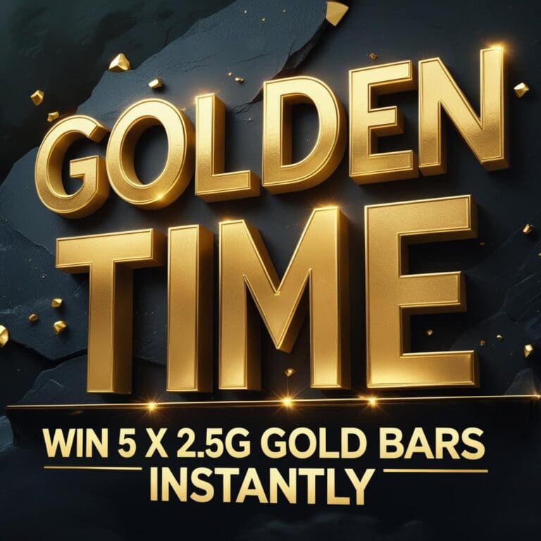 GOLDEN TIME 5 x 2.5g GOLD BARS TO BE WON INSTANTLY (AUTODRAW) - East ...